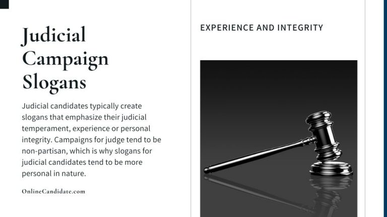 Campaign Slogans for Judges | Run for Judicial Office - Tips and Ideas